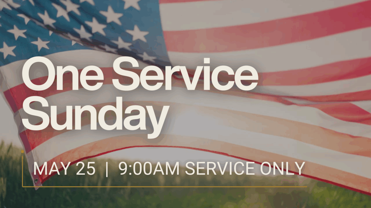 One Service Sunday - Covenant Park Church